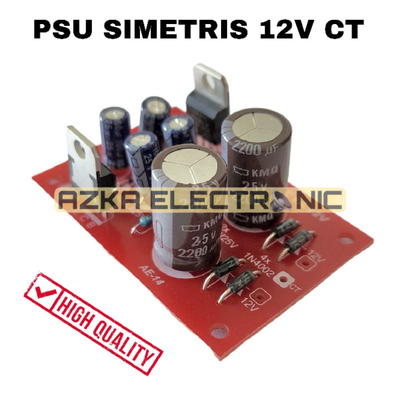 Jual Kit Power Supply Simetris PSU Regulator 12V CT AE-14 | Shopee ...