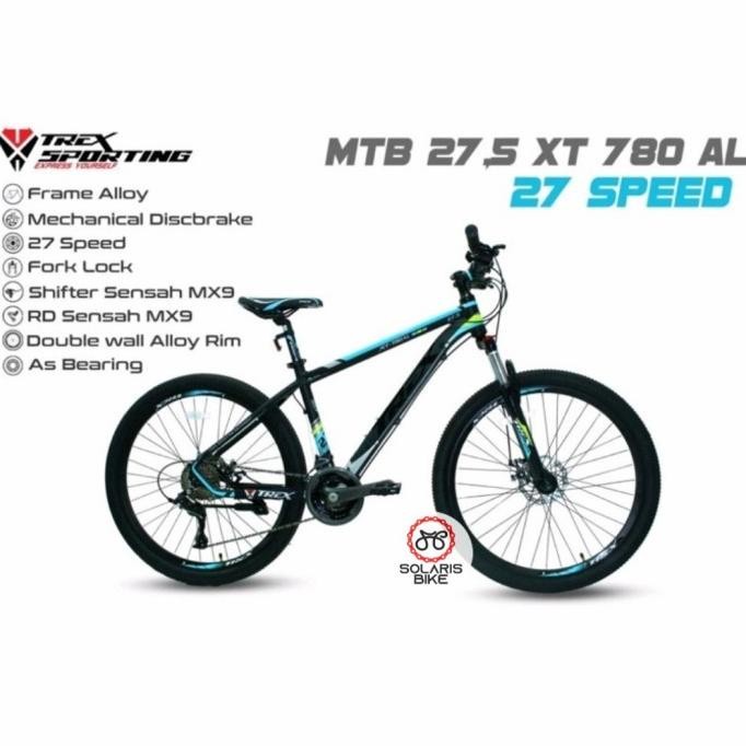 Jual Sepeda Gunung MTB 27.5 Trex XT 780 AL 27s | Shopee Indonesia
