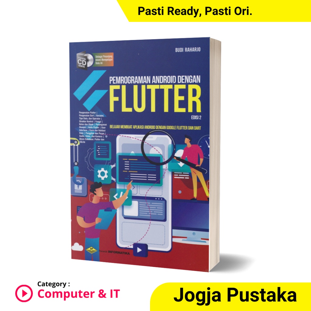 Jual Buku Pemrograman Android Dengan Flutter (Edisi 2) + Bonus DVD | Shopee Indonesia