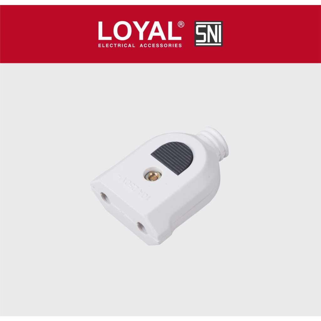 Jual LOYAL Cok Betina Colokan Steker Gepeng Contra Arde LY-931W LY931W ...