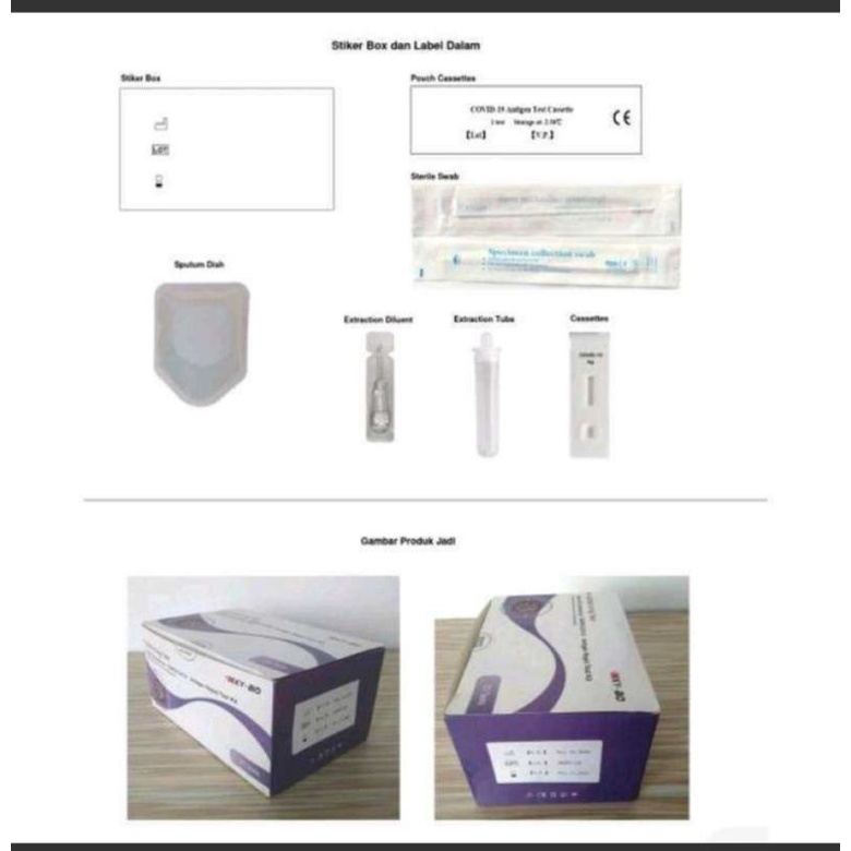 Jual Test Antigen dari saliva dan tenggorokan atau hidung. | Shopee ...