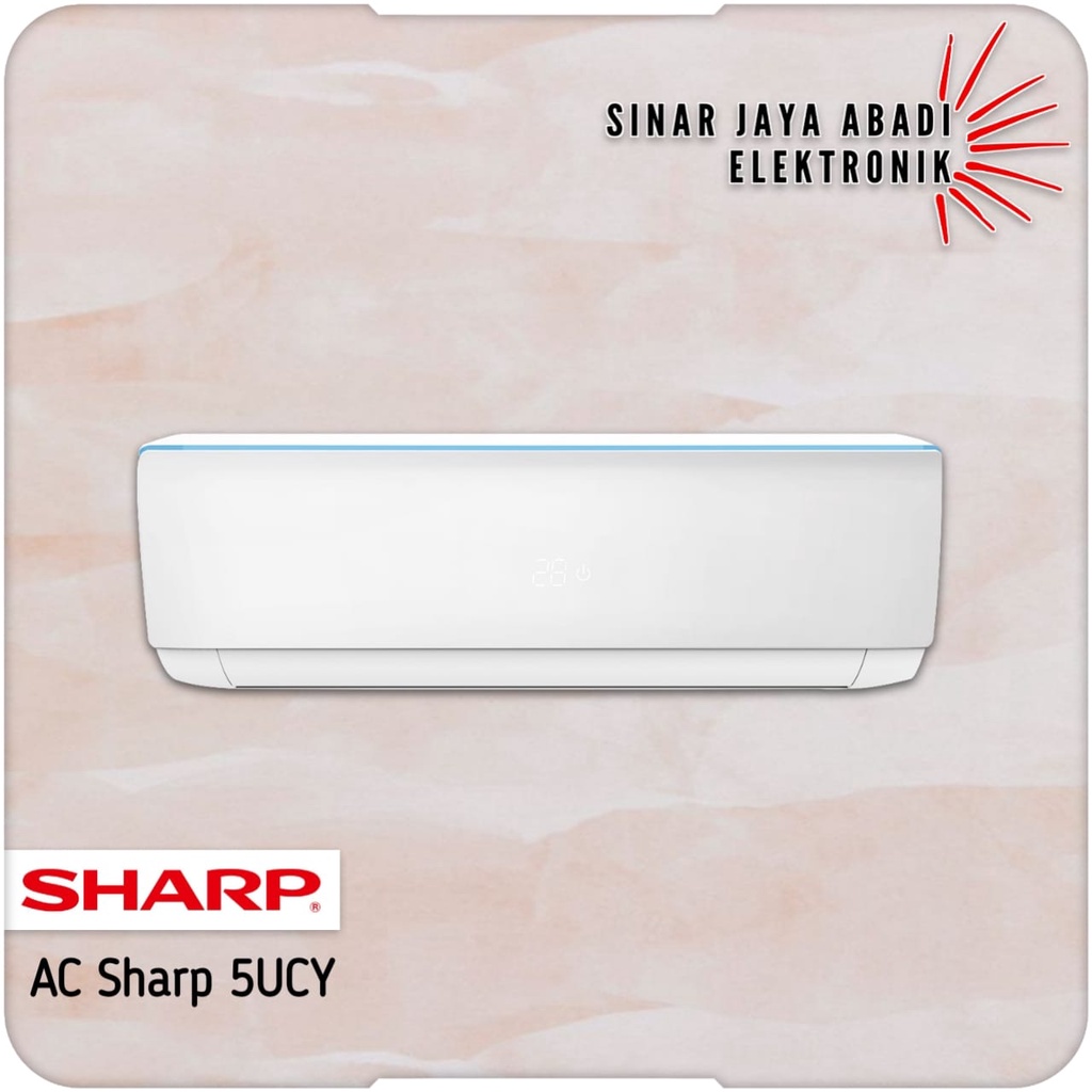 Jual SHARP AH-A5BEY2 AC Split Standar 0.5 PK New Jetstream Series 1/2 PK | Shopee Indonesia