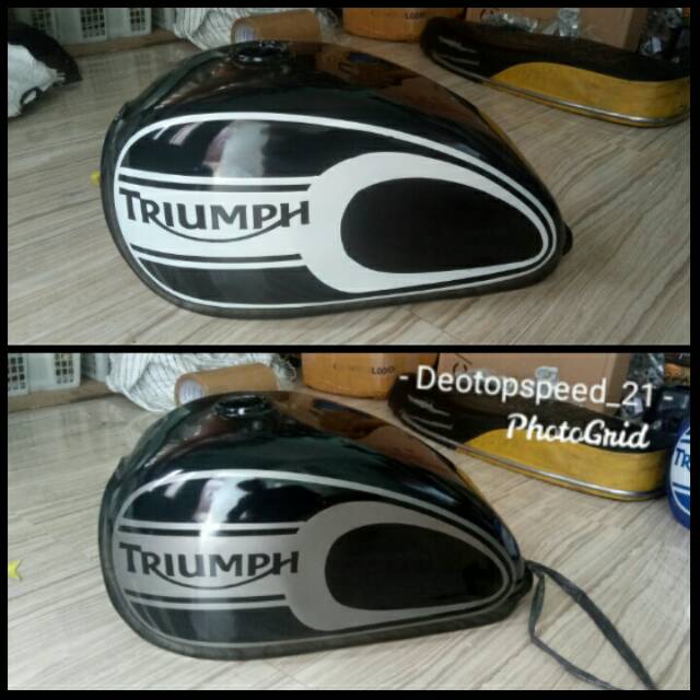 Jual Tangki triumph tangki custom tangki cb gl mp model triumph ...