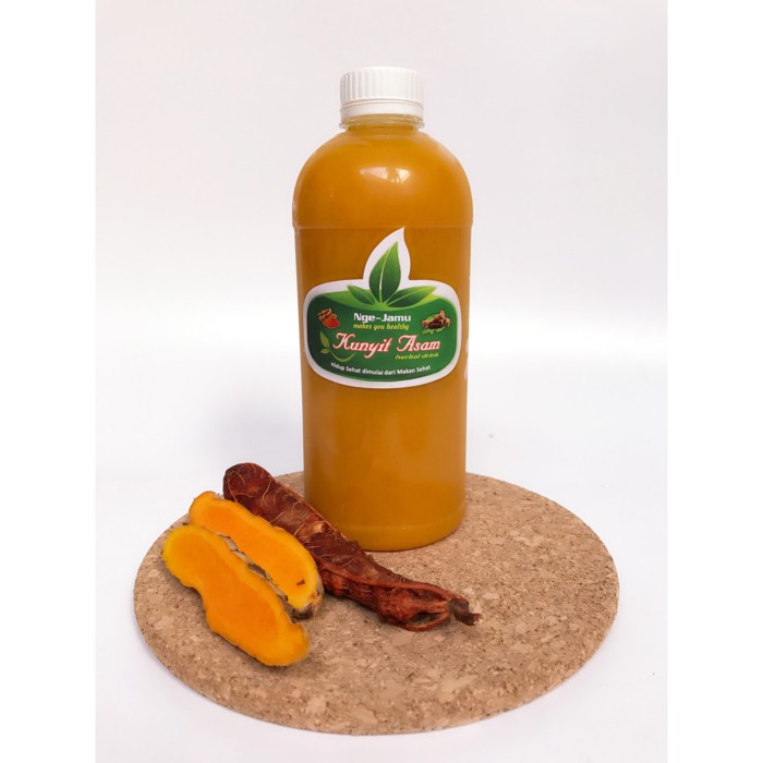 Jual SALE Kunyit Asam Kunyit Asem 500 ml botol plastik Herbal Drink ...