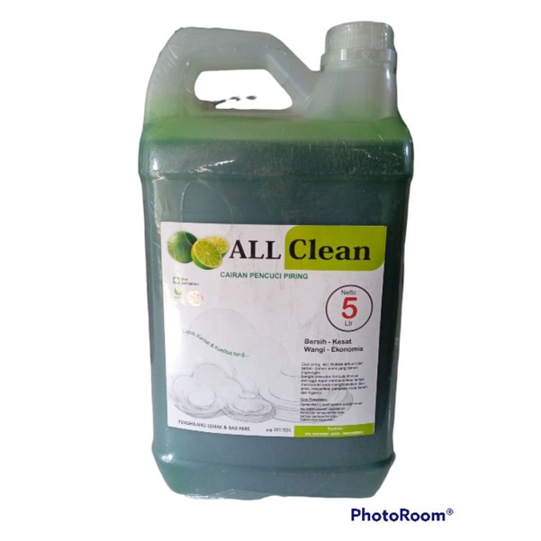 Jual All clean cairan pencuci piring 5 liter | Shopee Indonesia