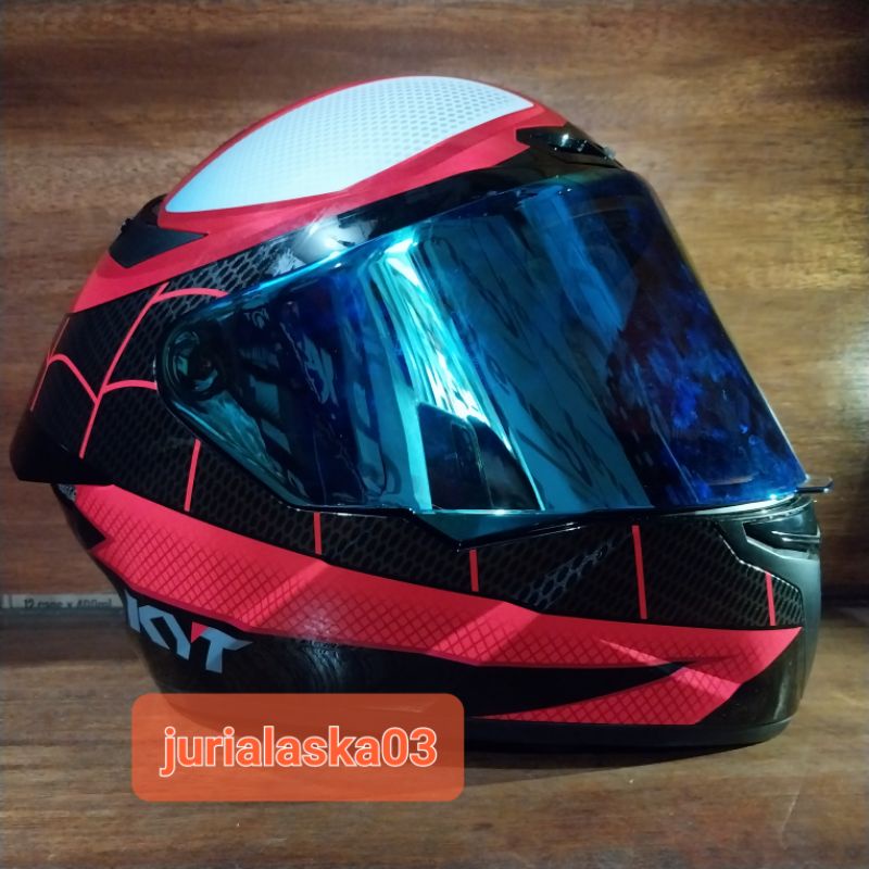 Jual HELM KYT TTC | KYT TT COURSE MARVEL SPIDERMAN | FULL FACE | Shopee ...