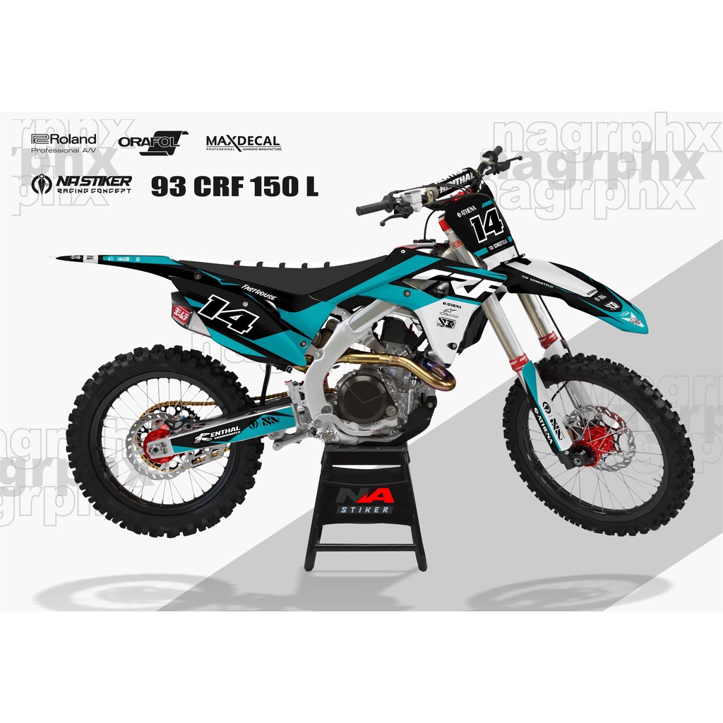 Jual DECAL CRF TOSCA DECAL CRF 150 L FULLBODY SIMPLE CRF-93 | Shopee ...