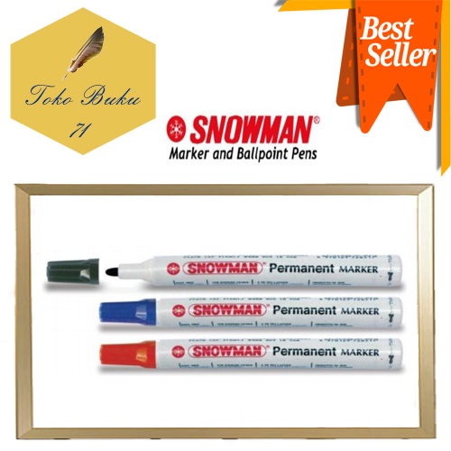 Jual SPIDOL SNOWMAN G 12 PERMANENT MARKER / PAPAN TULIS PERMANENT [PCS ...
