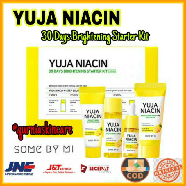 Jual SOME BY MI YUJA NIACIN STARTER KIT YUJA TONER SERUM GEL CREAM ...