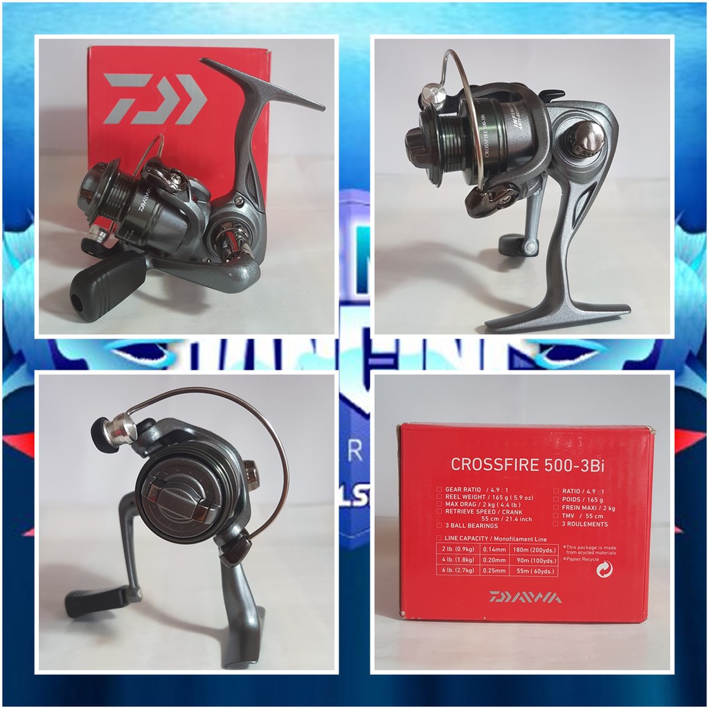 Jual Reel Spinning DAIWA CROSSFIRE 500-3Bi | Shopee Indonesia