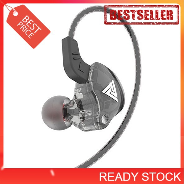 Jual QKZ HiFi Earphone Bass Dynamic Driver with Mic Headset Headphone ...