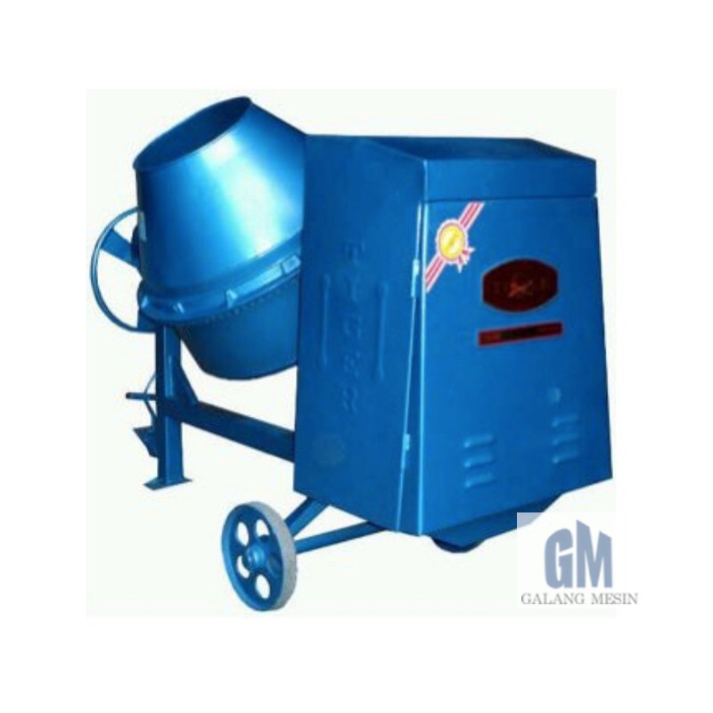 Jual MESIN PENGADUK SEMEN BETON MOLEN MIXER GT-350 L TIGER TANPA ENGINE | Shopee Indonesia
