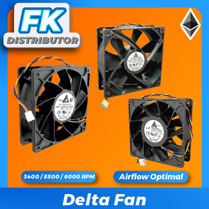 Jual Delta Fan 3400 / 5500 / 6000 Rpm - Mining Rig Fan | Shopee Indonesia