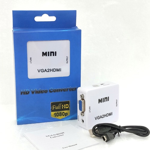 Jual Converter VGA2HDMI Box Konektor VGA to HDMI Mini | Shopee Indonesia