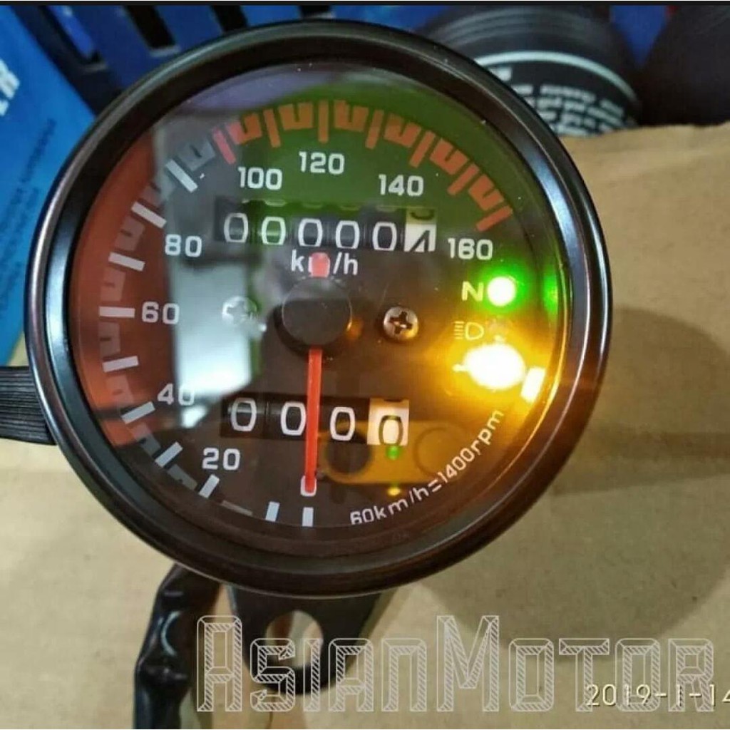 Jual Sepedometer speedometer kilometer LED motor universal bulat - MF ...