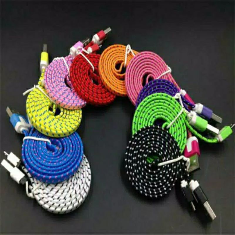 Jual KABEL CHARER USB MICRO / V8 MODEL TALI SEPATU PANJANG 3 METER ...