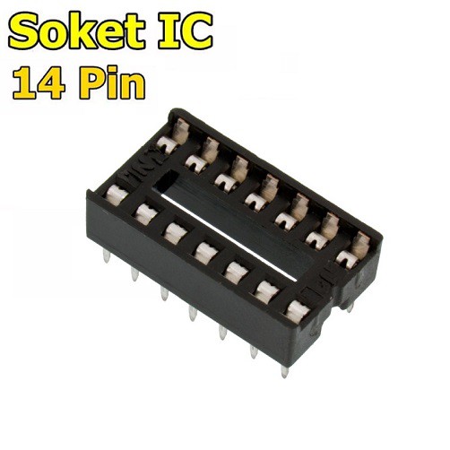 Jual Soket Socket IC 14 Pin 14P 2x7 DIP 14 Kaki Dudukan IC Standar ...