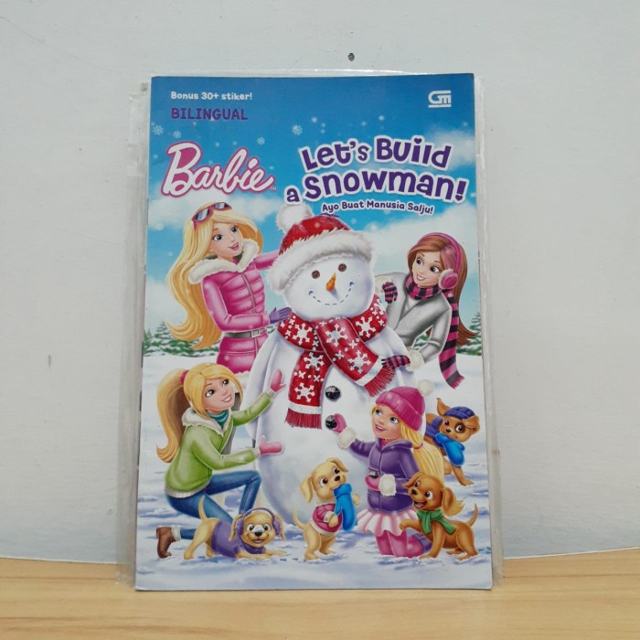 Jual BUKU BARBIE LETS BUILD A SNOWMAN ORIGINAL | Shopee Indonesia