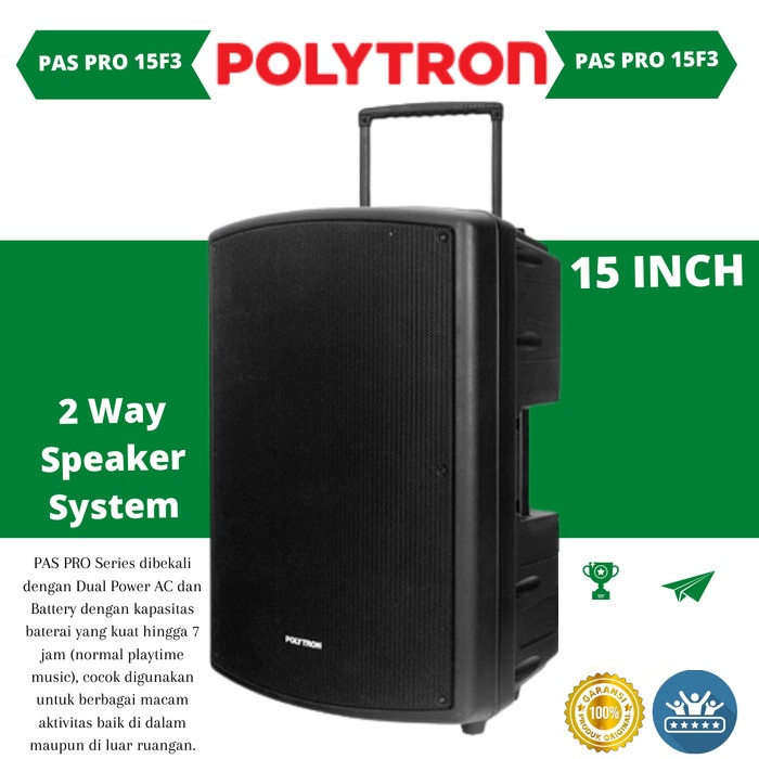Jual POLYTRON - BLUETOOTH ACTIVE SPEAKER PAS PRO 15F3 | Shopee Indonesia