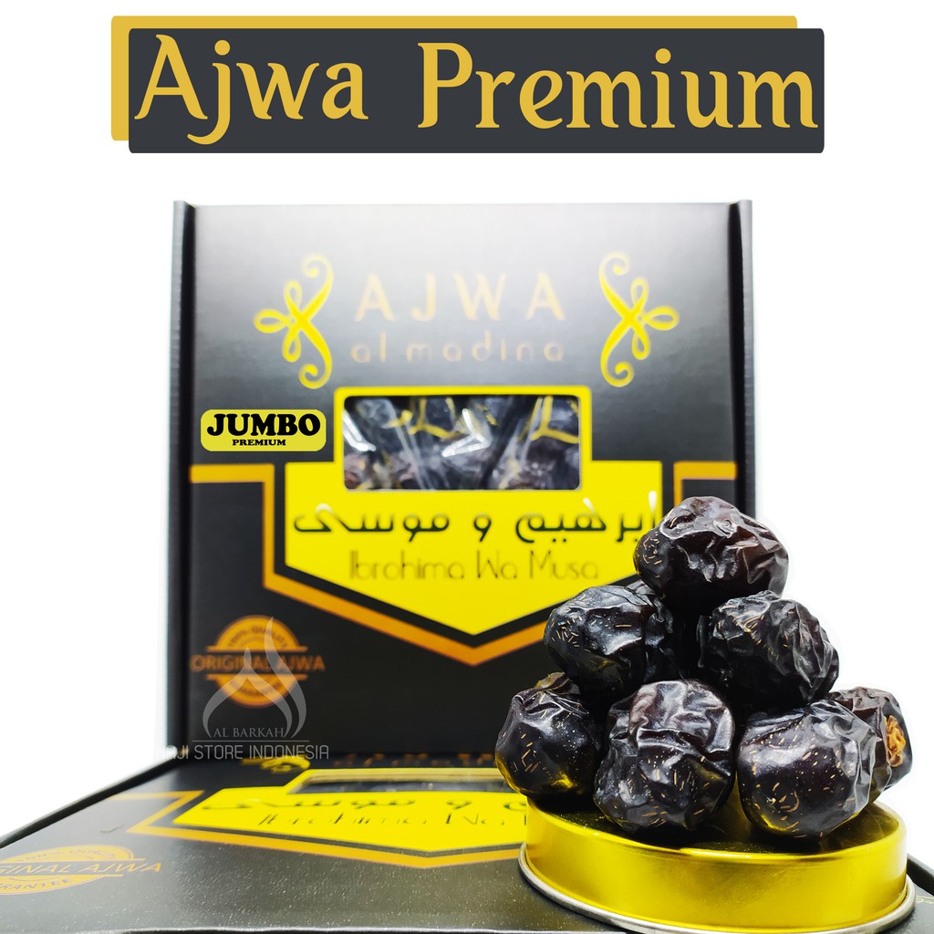 Jual Kurma Ajwa Premium Aliyah Original 1kg Madinah Jumbo Oleh Oleh ...