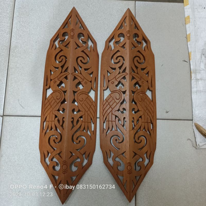 Jual [1 PASANG] TAMENG/PERISAI DAYAK ASLI KALIMANTAN | Shopee Indonesia