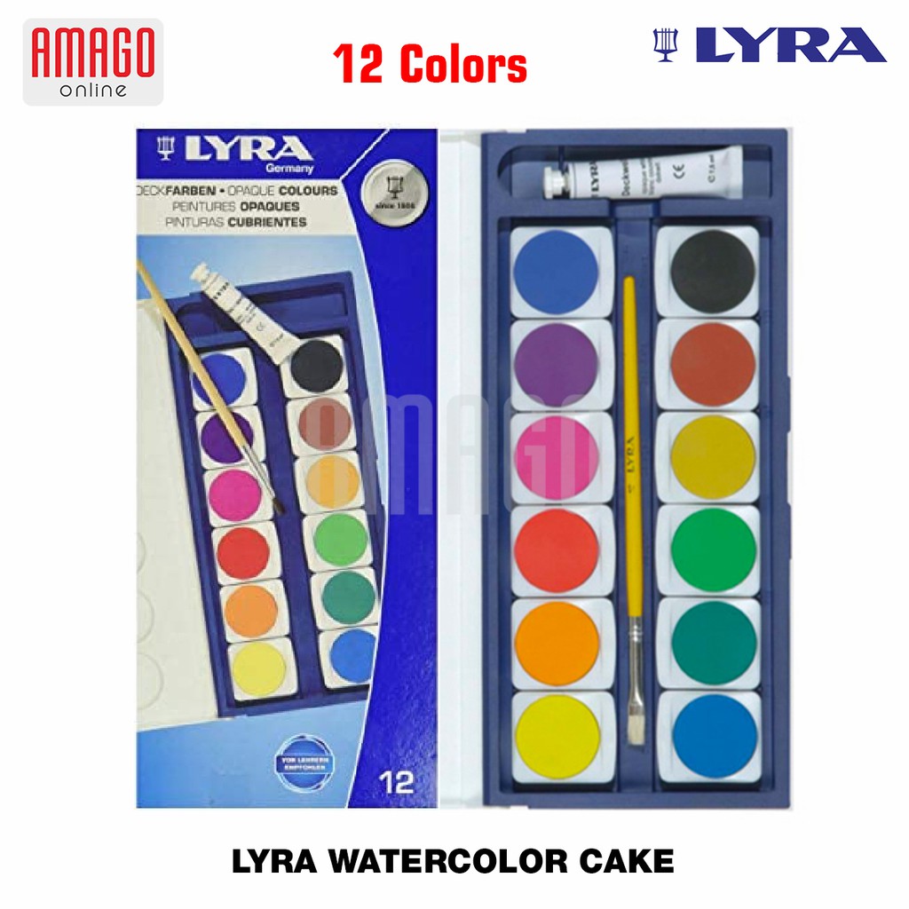 Jual LYRA Water Color Cake - Palet Cat Air - 12 Colors - 8117121 (Cat ...