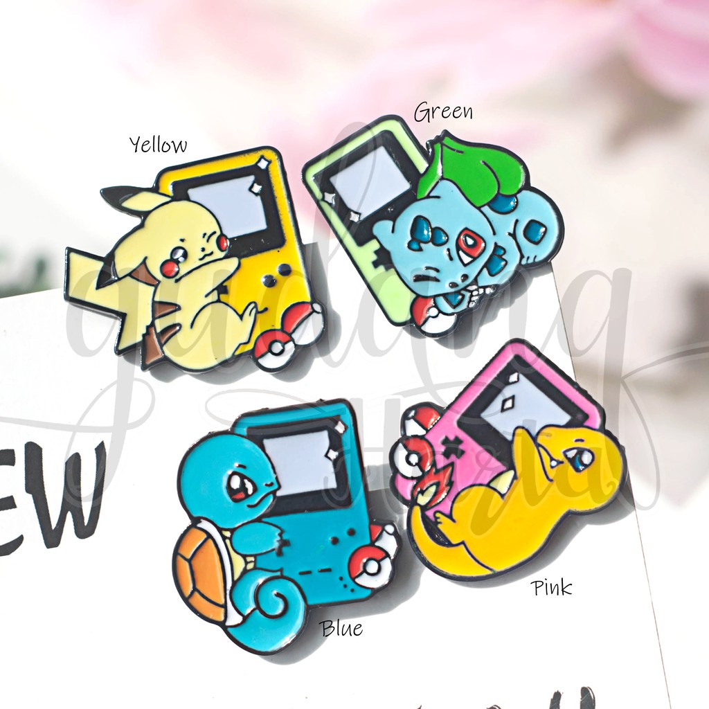 Jual Pin Game Boy Pokemon Pin Bros lucu Unik Pin Tas Murah GH 208749 ...