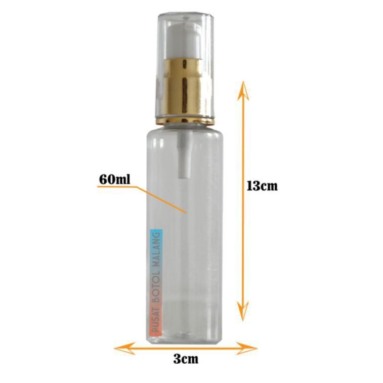 Jual paket 5pcs / Botol RF 60ml pumptreatment fullcap (emas natural ...
