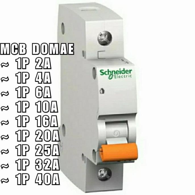 Jual >>>>>] Schneider Mcb 1 Phase 2A 4A 6A 10A 16A 20A 25A 32A 40A (Pilih Varian) | Shopee Indonesia