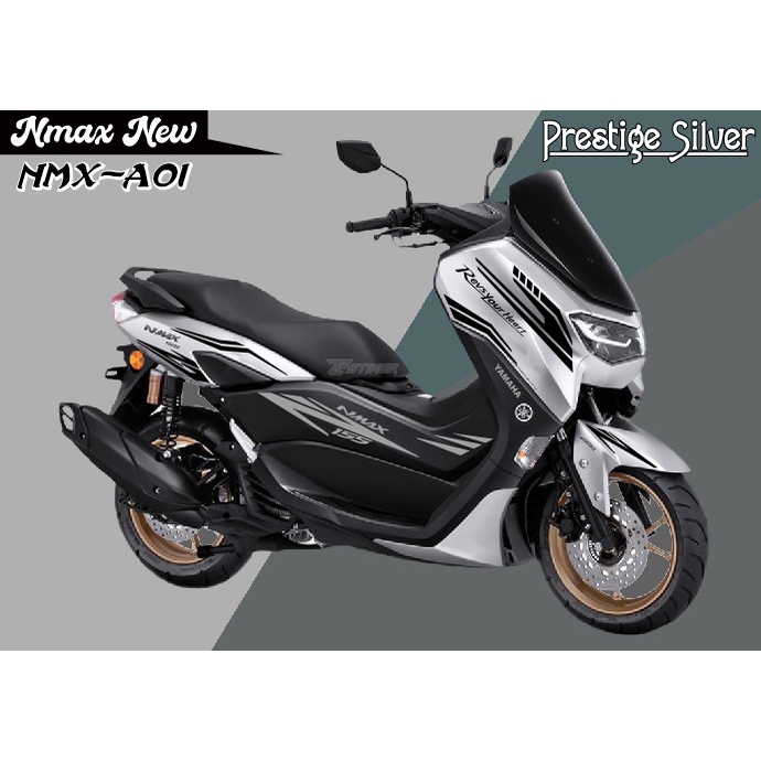 Jual CUTTING STIKER NMAX PRESTIGE SILVER CODE NMX-A01 | STIKER NEW NMAX ...