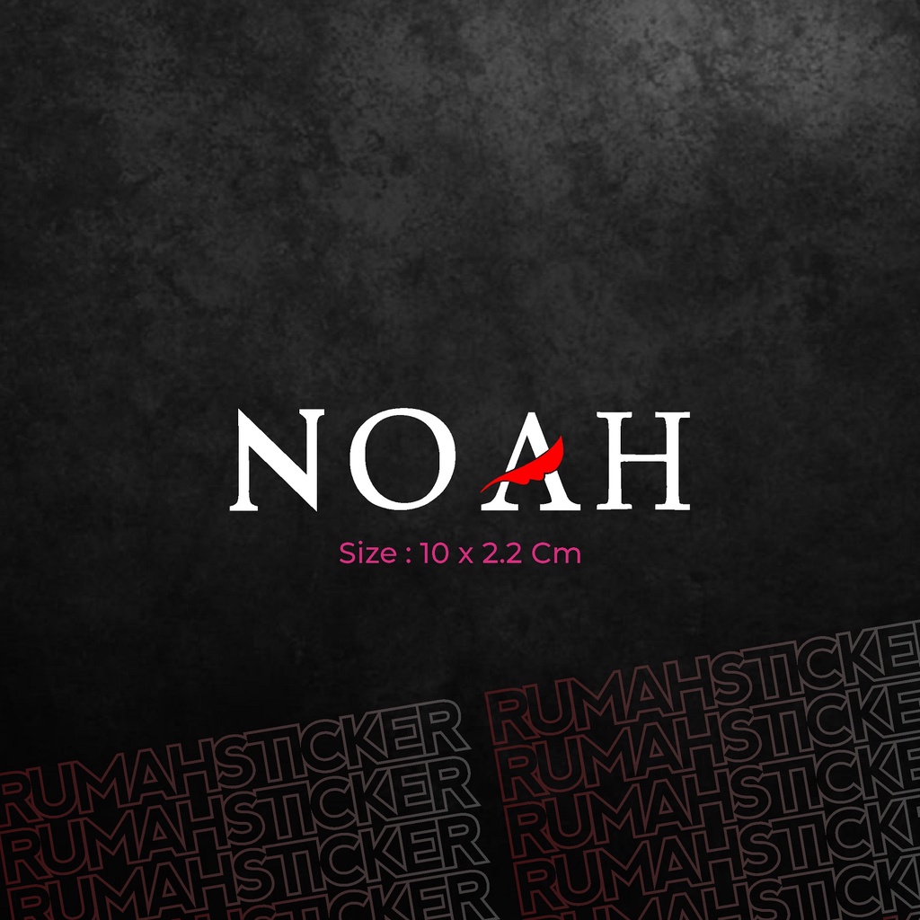 Jual STICKER STIKER CUTTING LOGO BAND NOAH MOTOR HELM LAPTOP DLL ...