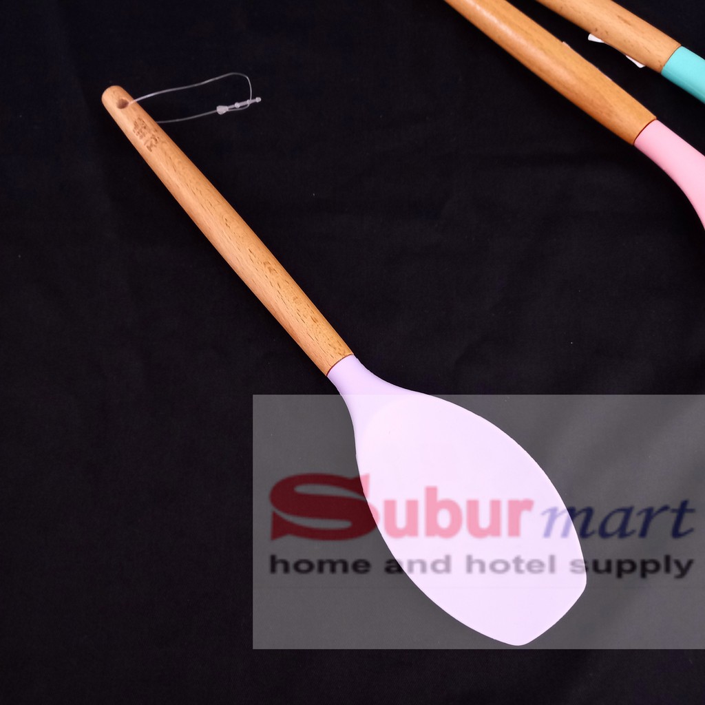 Jual Silicone Cooking Spoon/ SENDOK MASAK / SUTIL SILIKON - JIB - WARNA ...