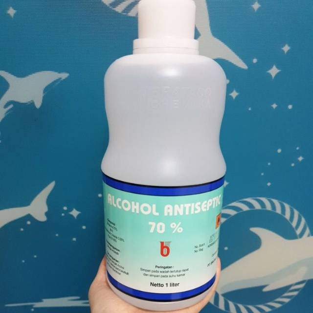 Jual Alcohol Antiseptic 70% netto 1 litter Brataco chemika | Shopee ...