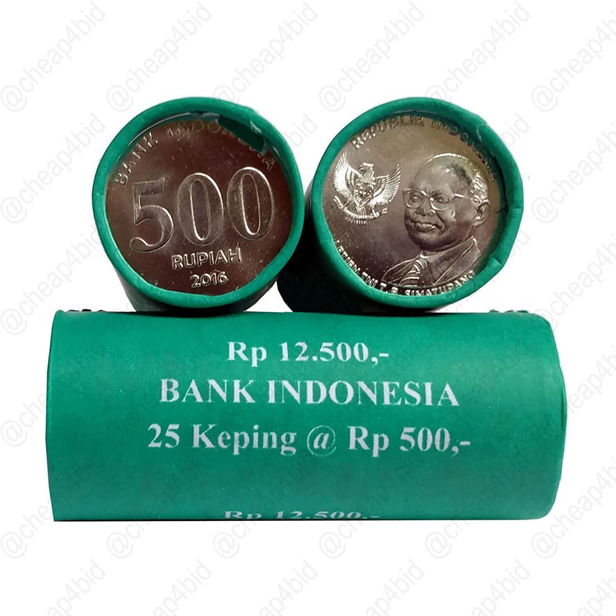 Jual KOIN 500 RUPIAH 2016 - 1 ROLL / ROL - 25 KEPING | Shopee Indonesia