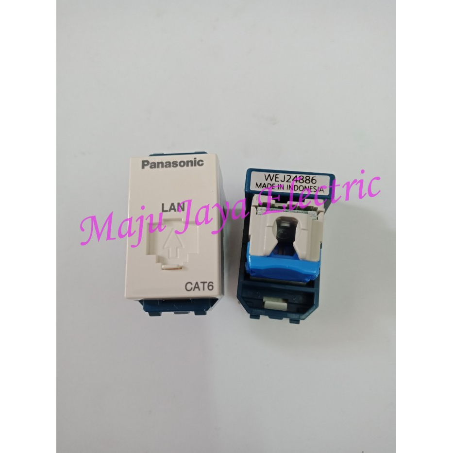 Jual Mata Jack Modul Outlet Data CAT6 LAN Panasonic 24886 WEJ24886 ...