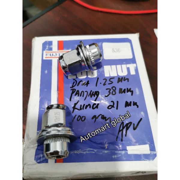 Jual mur baut roda suzuki apv ertiga vitara model ring kunci 21 mm ...