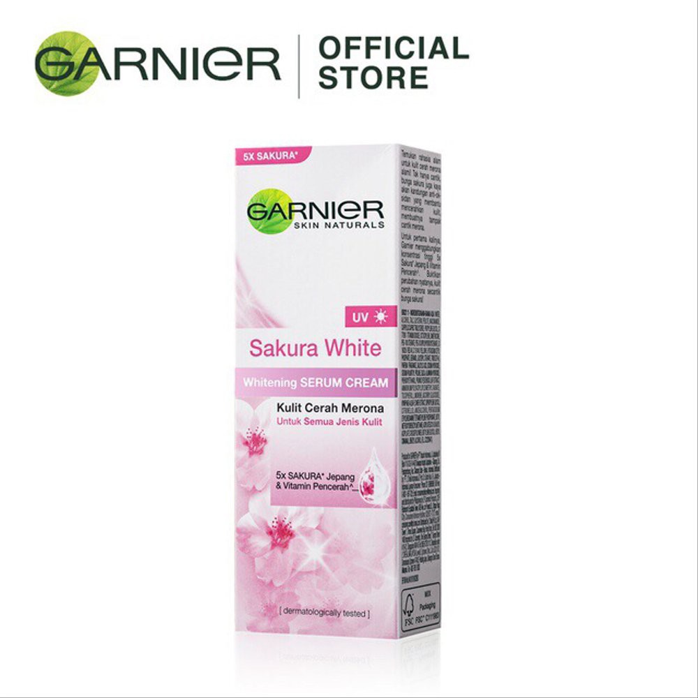 Jual GARNIER SAKURA WHITE PINKISH RADIANCE WHITENING CREAM 20ML SIANG Shopee Indonesia