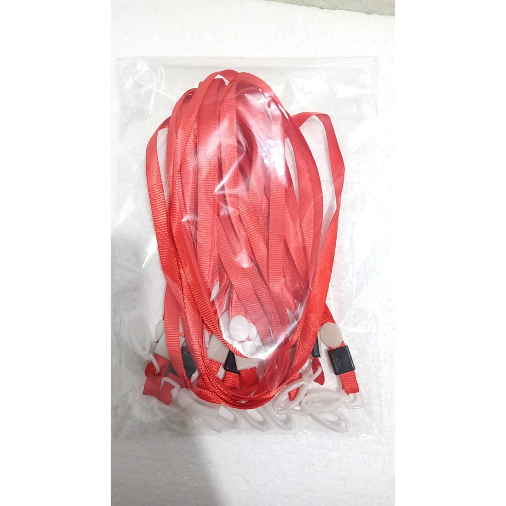 Jual Tali Gantungan Id card/bad nama/name tag model cantol (isi 10pc ...