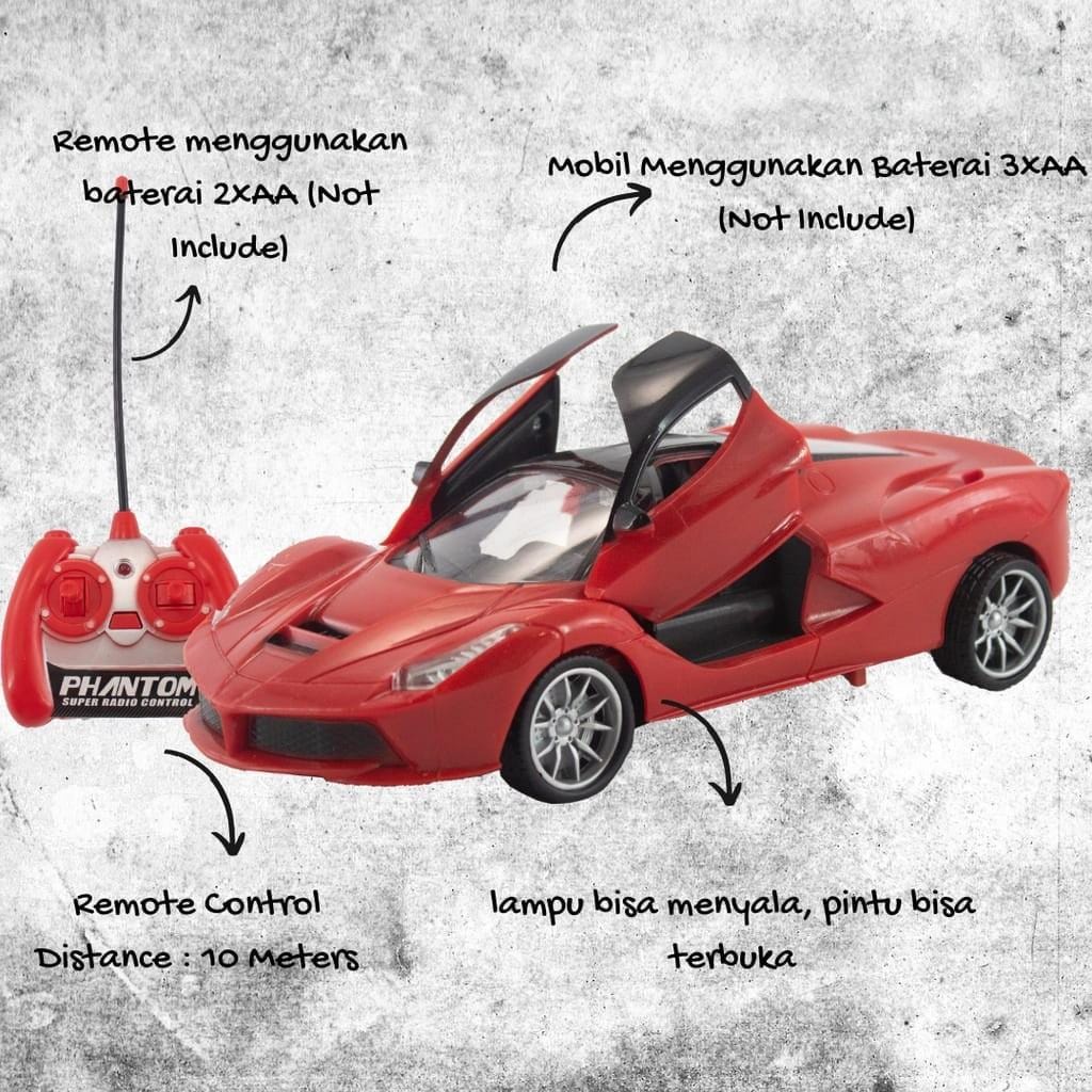 Jual mobil remote control RC modern team racing buka tutup pintu ...