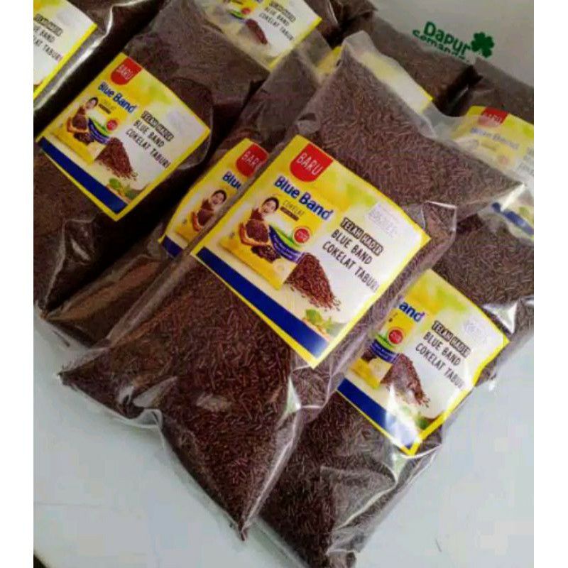 Jual 500gr coklat butir meses mesis blue band kemasan toples | Shopee ...