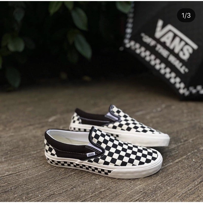 Jual Vans Slipon Checkerboard Nextor | Shopee Indonesia