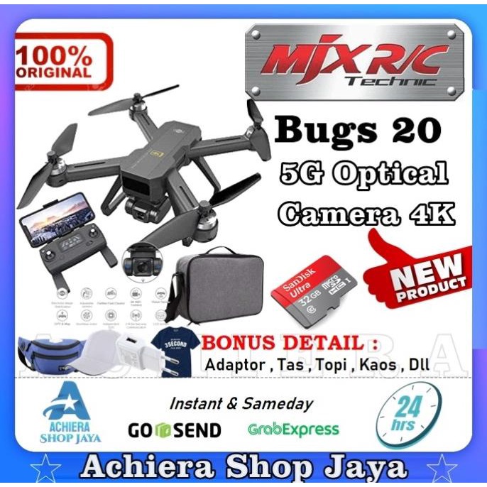 Jual Drone MJX Bugs 20 Eis Camera 4K Wifi 5G Optical Flow RTF | Shopee Indonesia