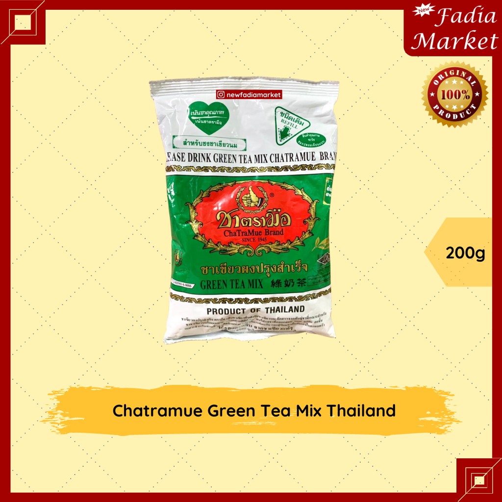 Jual Chatramue Thailand Green Tea Mix 200g | Shopee Indonesia