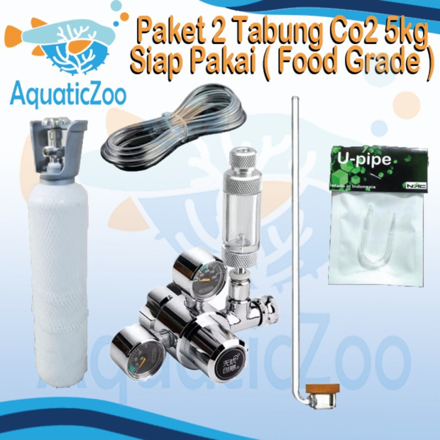 Jual Paket 2 Tabung CO2 besi 5kg besi full isi - Aquascape - CO2 supplies | Shopee Indonesia