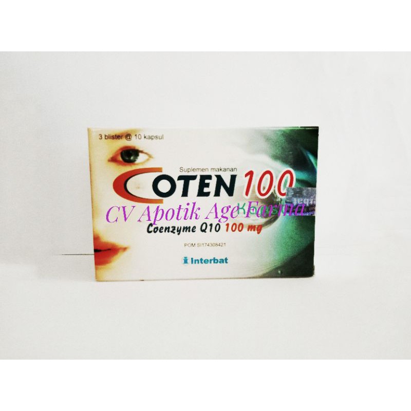 Jual Coten100 Licaps isi 30 (Interbat) | Shopee Indonesia