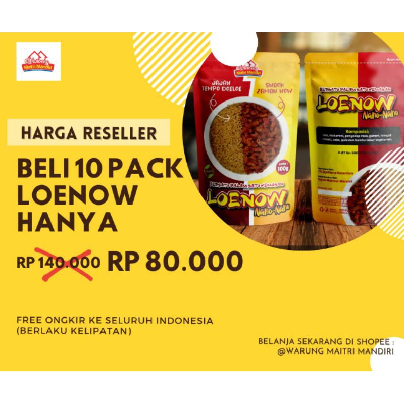 Jual Paket Reseller Snack Mie Makaroni Vegan Halal - LOENOW (1paket isi ...