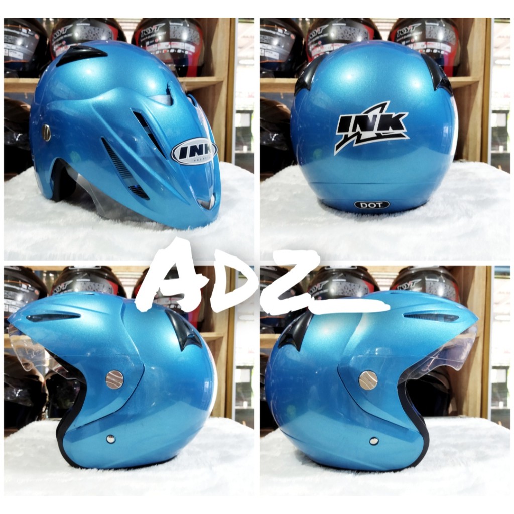 Jual HELM INK BIRU MUDA !! PEKING KARDUS !! | Shopee Indonesia