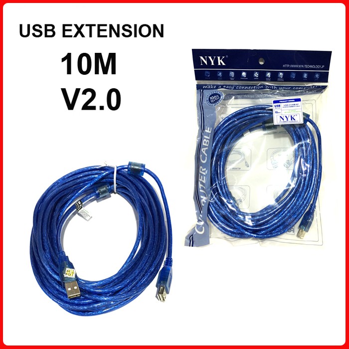 Jual Kabel USB Extension 10M Male to Female 2.0 - ekstension 10m ...