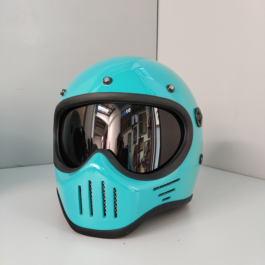 Jual Helm Custom M30 Helem Custom Cakil Helem Custom Retro Helem ...