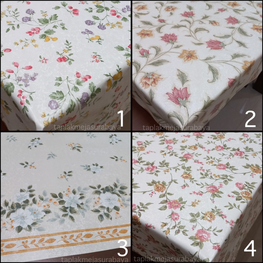 Jual Taplak Meja Makan Plastik Meteran Shabby Chic Custom Ukuran Motif ...